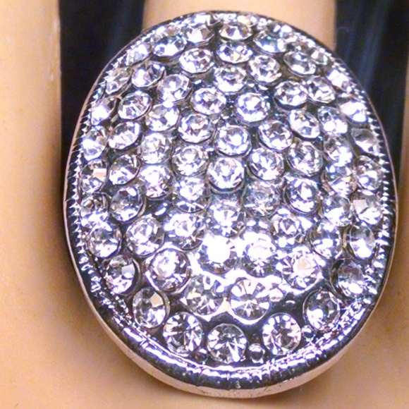 Jewelry | Elegant Oval Shiney Cluster Rhinestones Sexy Ring | Poshmark
